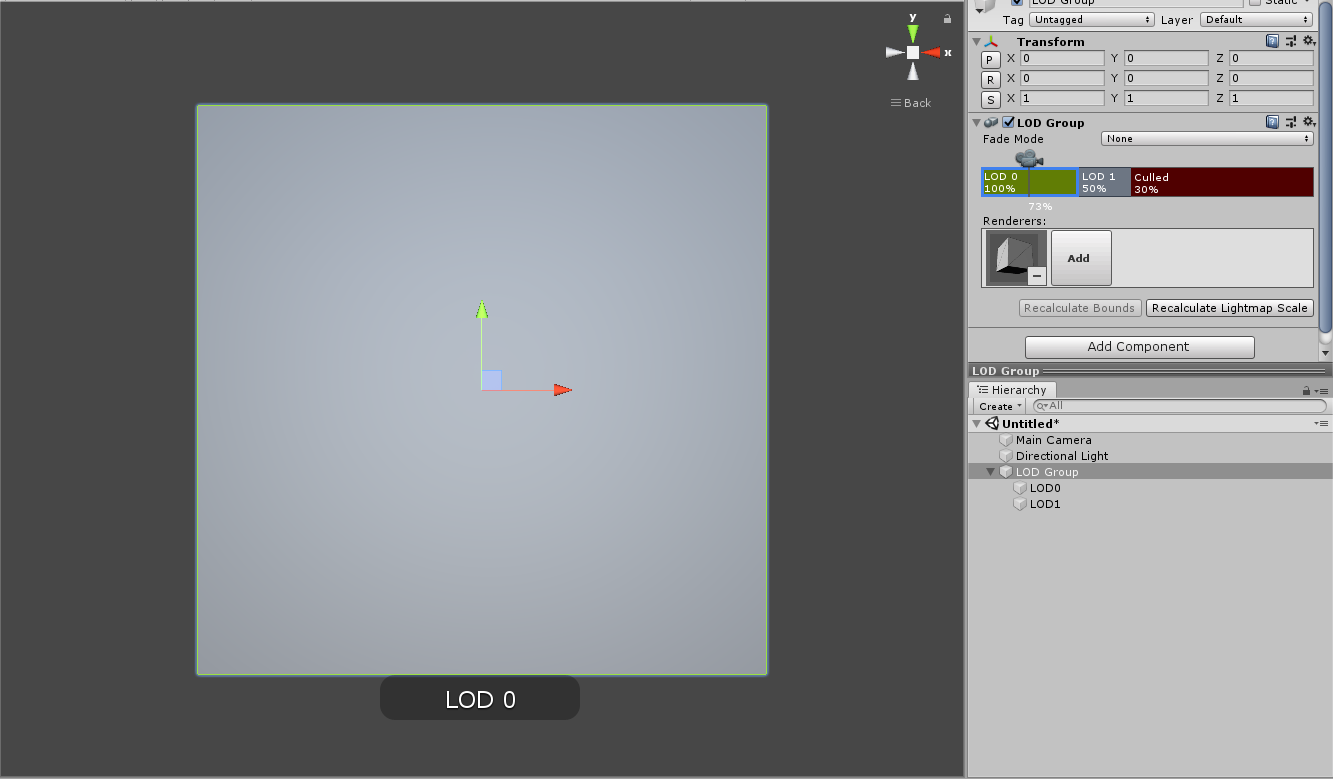 [Unity]LOD Group | 老刘@开发笔记